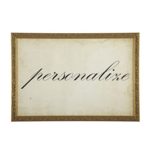 Customized Script Framed Art | Ballard Designs