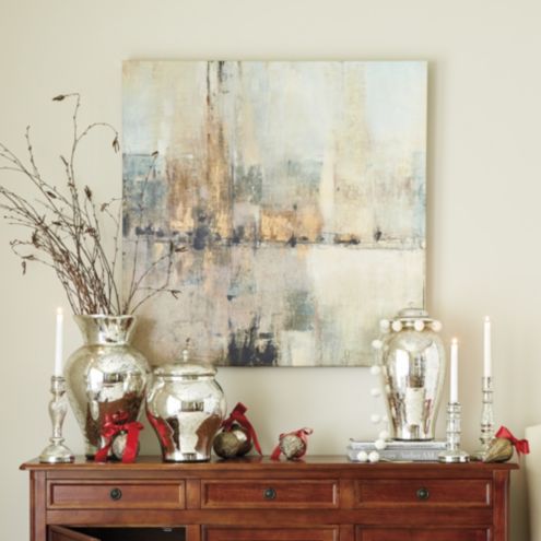 Artifact Embellished Stretched Canvas | Ballard Designs