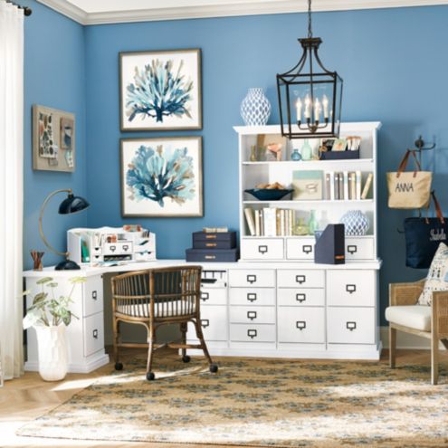 Seaside Coral Art - Blue | Ballard Designs