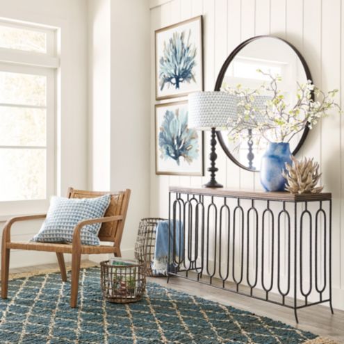 Seaside Coral Art - Blue | Ballard Designs