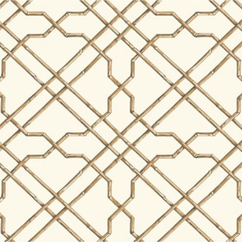Bamboo Trellis Wallpaper Double Roll | Ballard Designs