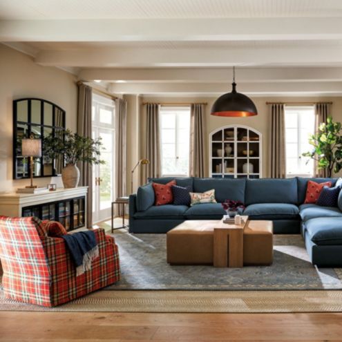 Jill Mirror with Beveled Panels & Natural Black Iron Frame for ...