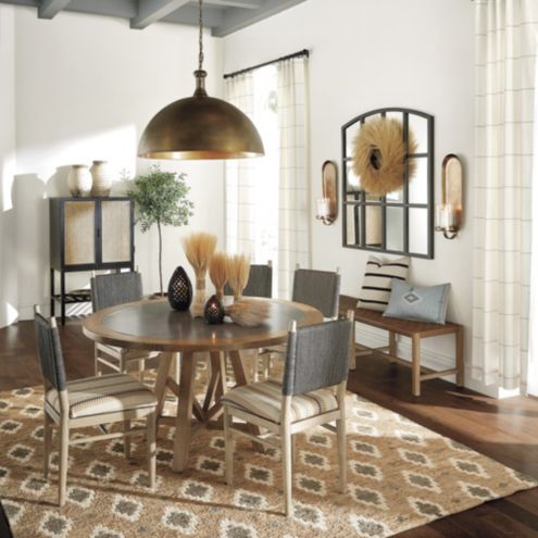 Jill Mirror with Beveled Panels & Natural Black Iron Frame for ...