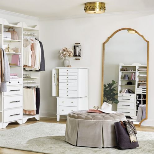 Capelle Mirror with Antique Gold Frame & Hanging Hardware