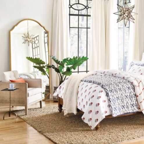 Capelle Mirror with Antique Gold Frame & Hanging Hardware