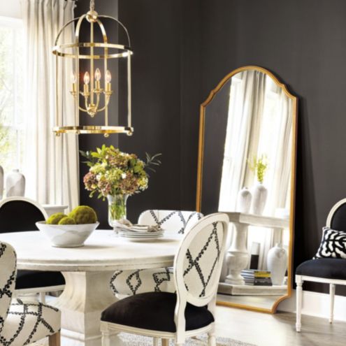 Capelle Mirror with Antique Gold Frame & Hanging Hardware