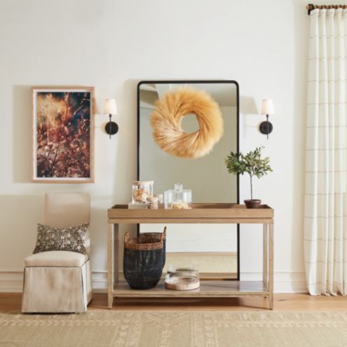 Wilcox Mirror with Refined Industrial Iron Frame