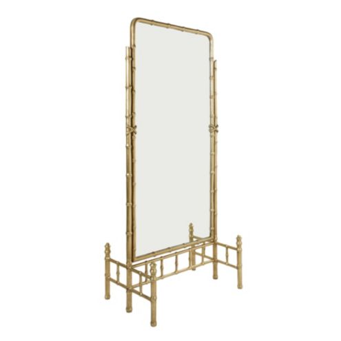 Bamboo Standing Floor Mirror
