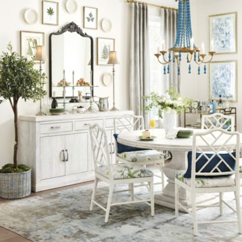 Beaudry Mirror with Hand Forged Iron Beaded Frame & Shell Crest