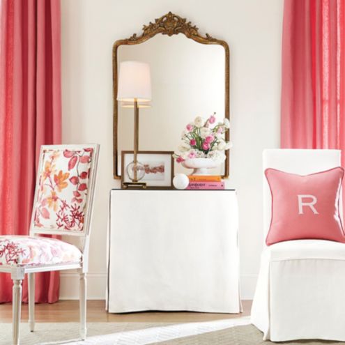 Beaudry Mirror with Hand Forged Iron Beaded Frame & Shell Crest