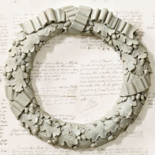 Oak Leaf Wreath Wall Plaque | Ballard Designs