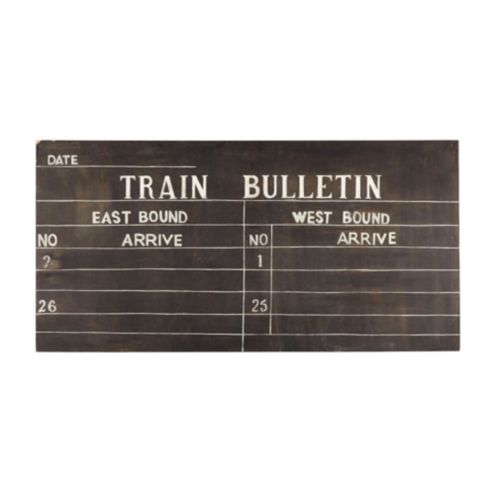 Train Schedule Sign | Ballard Designs