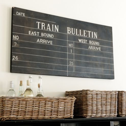 Train Schedule Sign | Ballard Designs