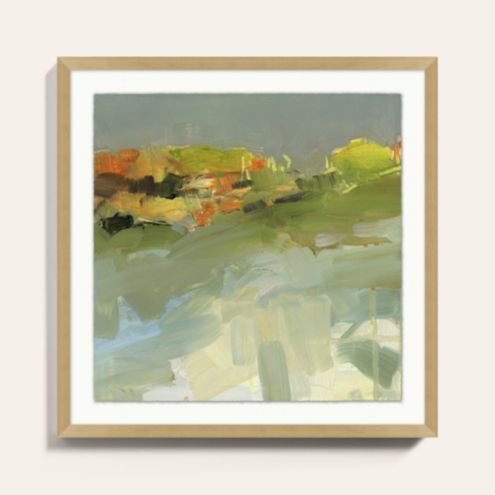 Beyond the Horizon Abstract Landscape Framed Art Print