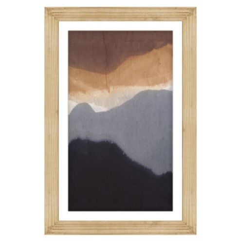 Desert Abstract Landscape Painting Framed Art Print