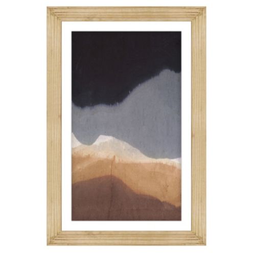 Desert Abstract Landscape Painting Framed Art Print