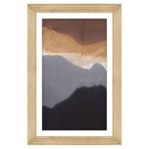Desert Abstract Landscape Painting Framed Art Print
