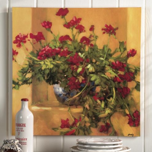 Ivy Geraniums Print | Ballard Designs