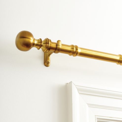 Stacked Square Drapery Finials in Metal Set of 2 with Optional Rings ...